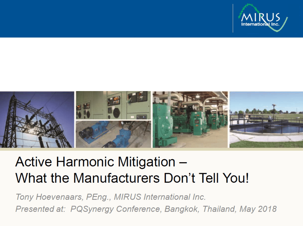 Active Harmonic Mitigation – What the Manufacturers Don’t Tell You ...
