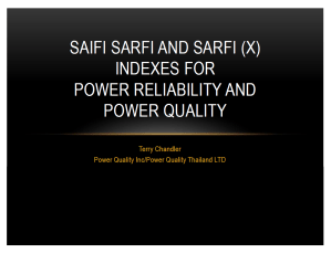 SAIFI SARFI & SARFI (X) Indexes for Power Reliability & Power Quality ...