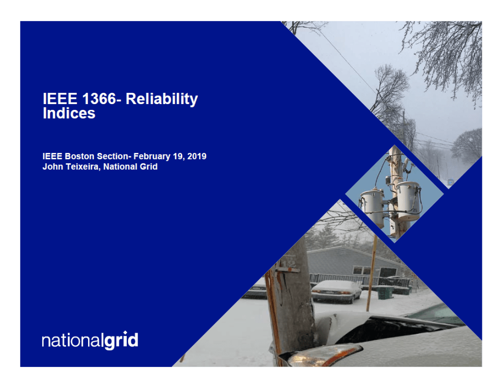 IEEE 1366 Reliability Indices – Power Quality Blog