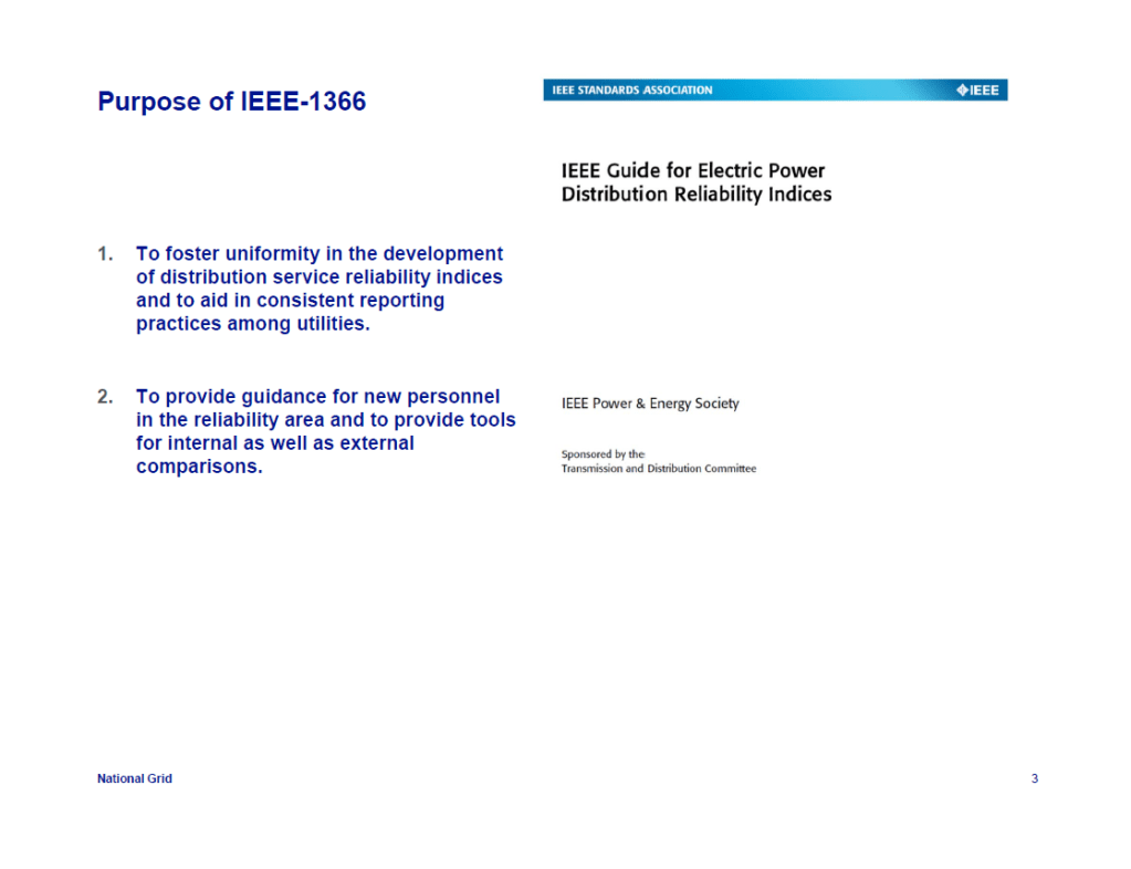 IEEE 1366 Reliability Indices – Power Quality Blog
