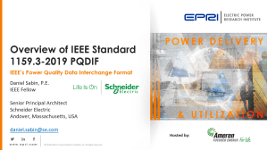 Overview of IEEE Standard 1159.3 – 2019 PQDIF – Power Quality Blog