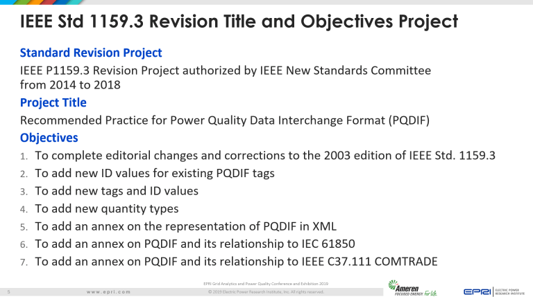 Overview of IEEE Standard 1159.3 – 2019 PQDIF – Power Quality Blog