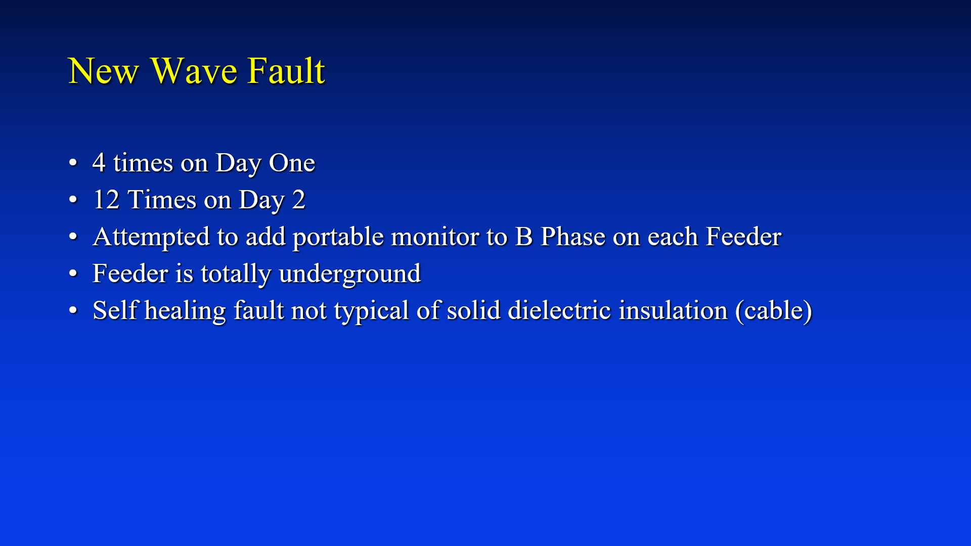 Isolating An Underground Cable Failure – Power Quality Blog