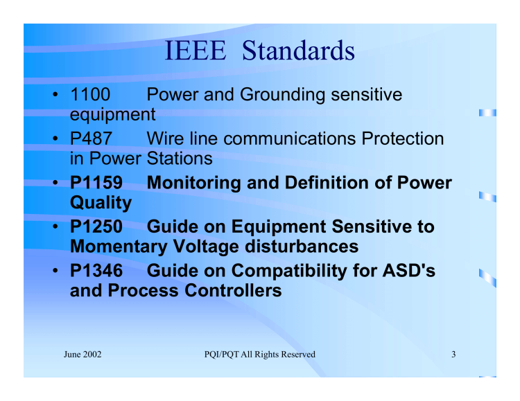Power Quality Standards Overview (2002 to 2020) – Power Quality Blog