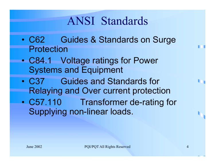 Power Quality Standards Overview (2002 to 2020) – Power Quality Blog