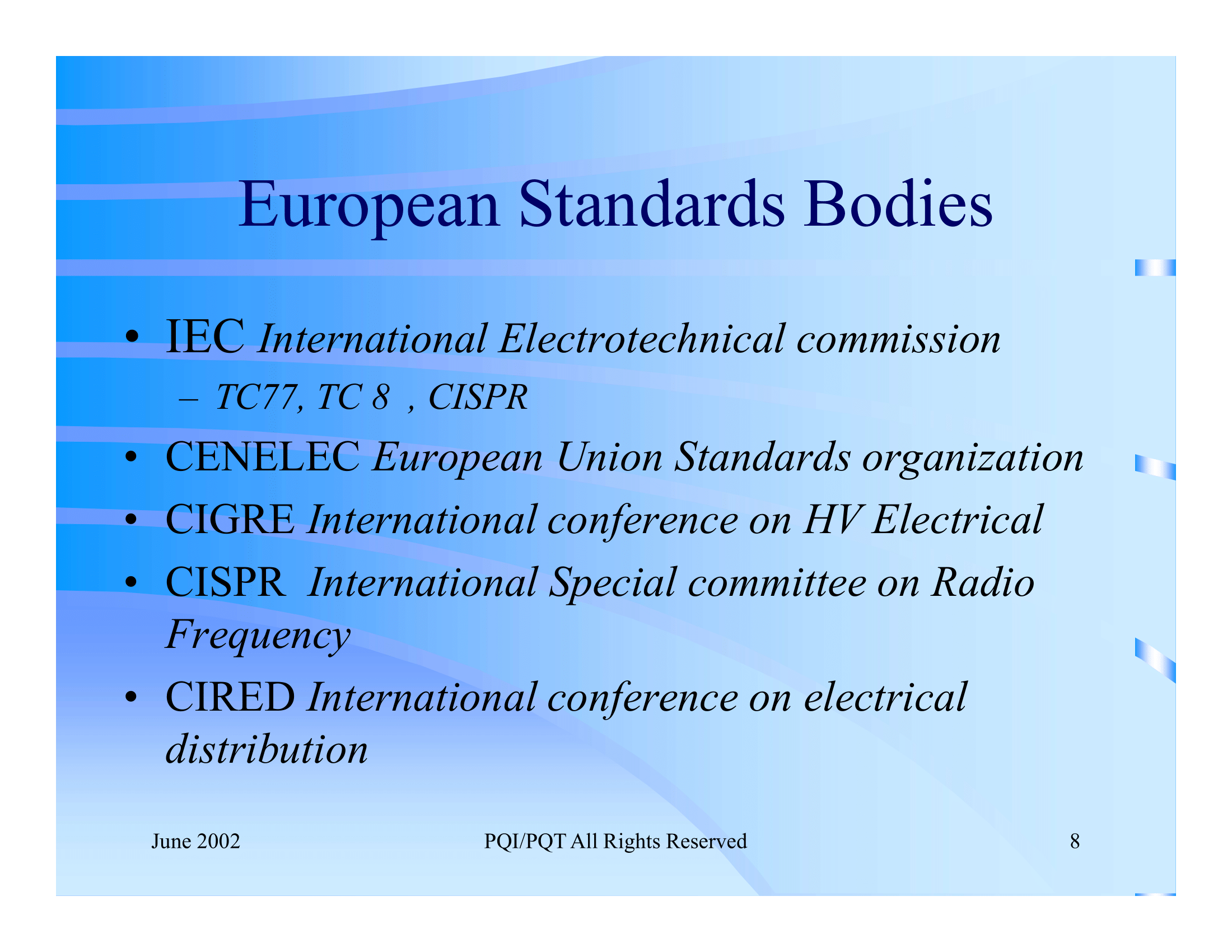 Power Quality Standards Overview (2002 to 2020) – Power Quality Blog