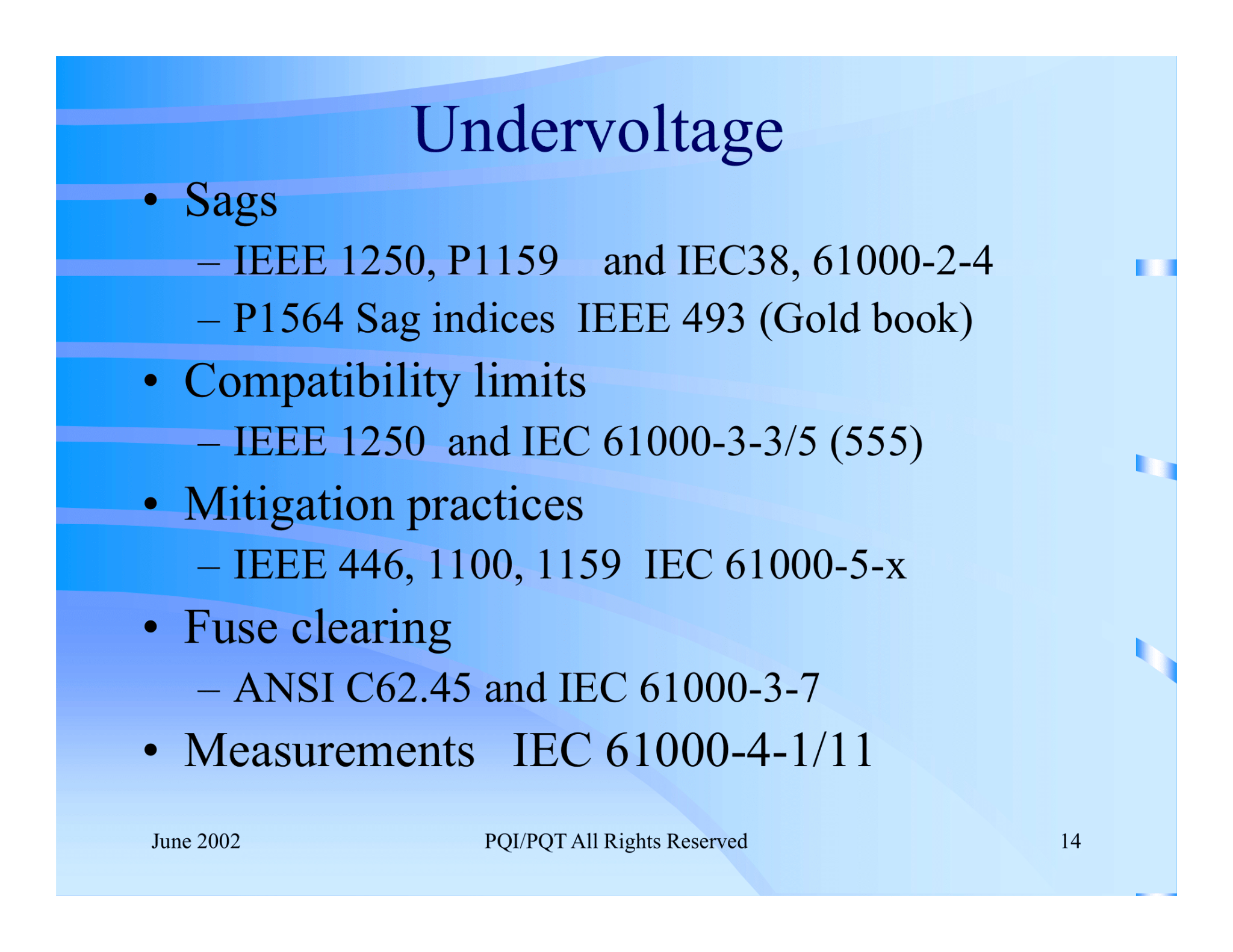 Power Quality Standards Overview (2002 to 2020) – Power Quality Blog