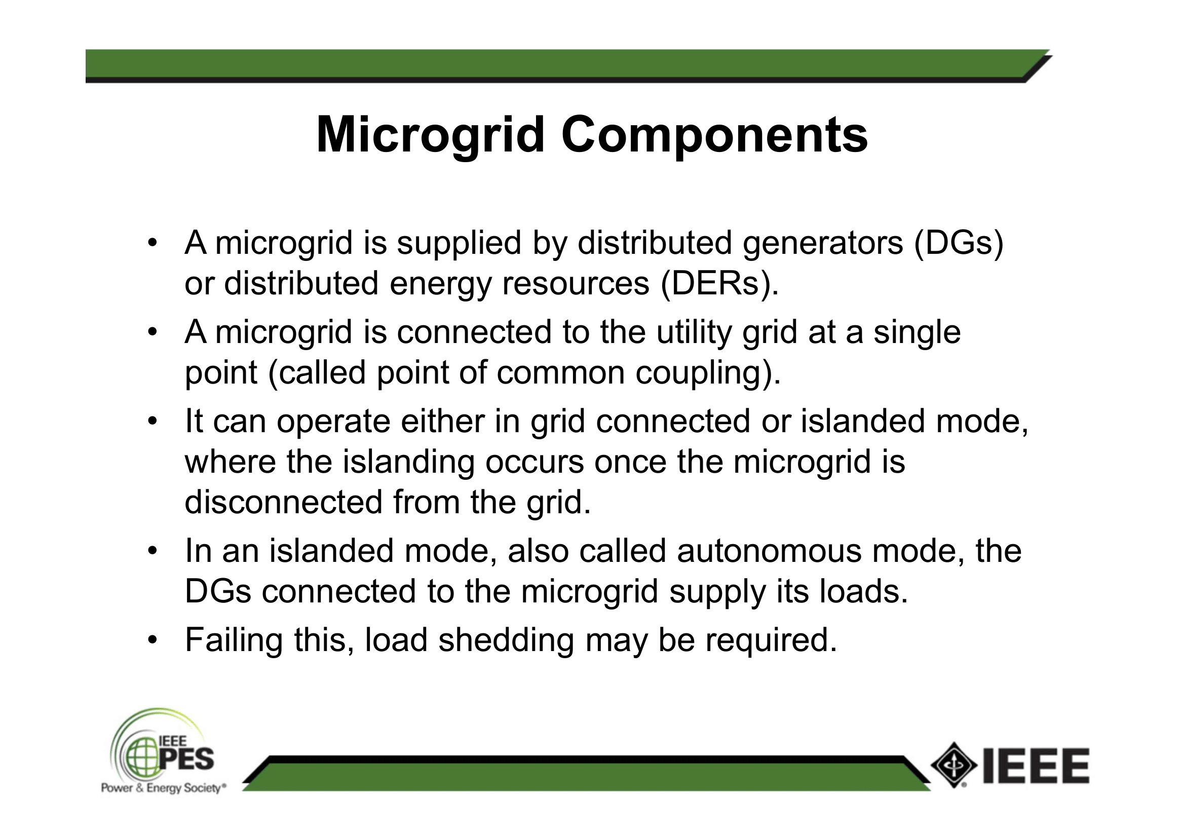 Microgrid Power Management and Control – Concept and Present Status ...