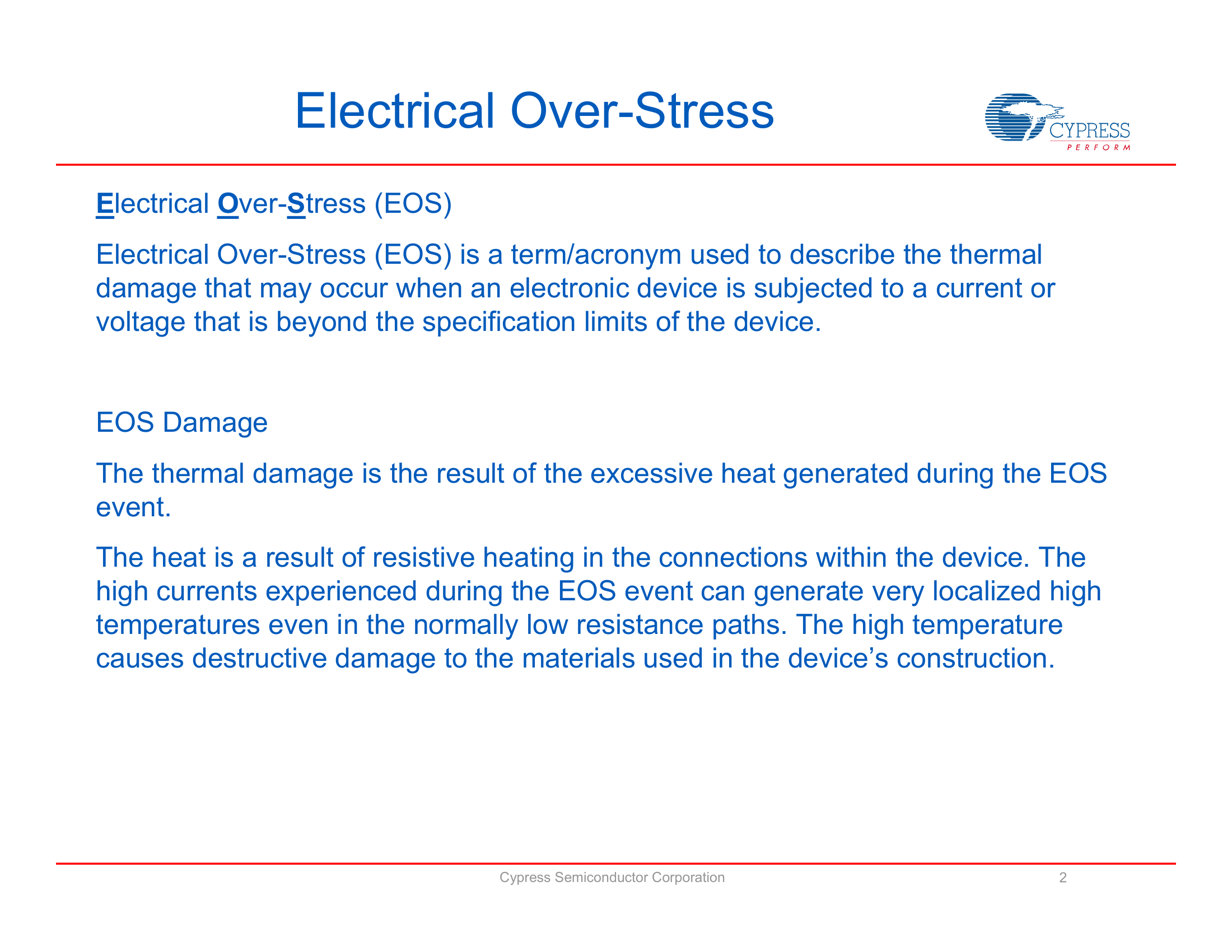 Electrical Over-Stress (EOS) – Power Quality Blog