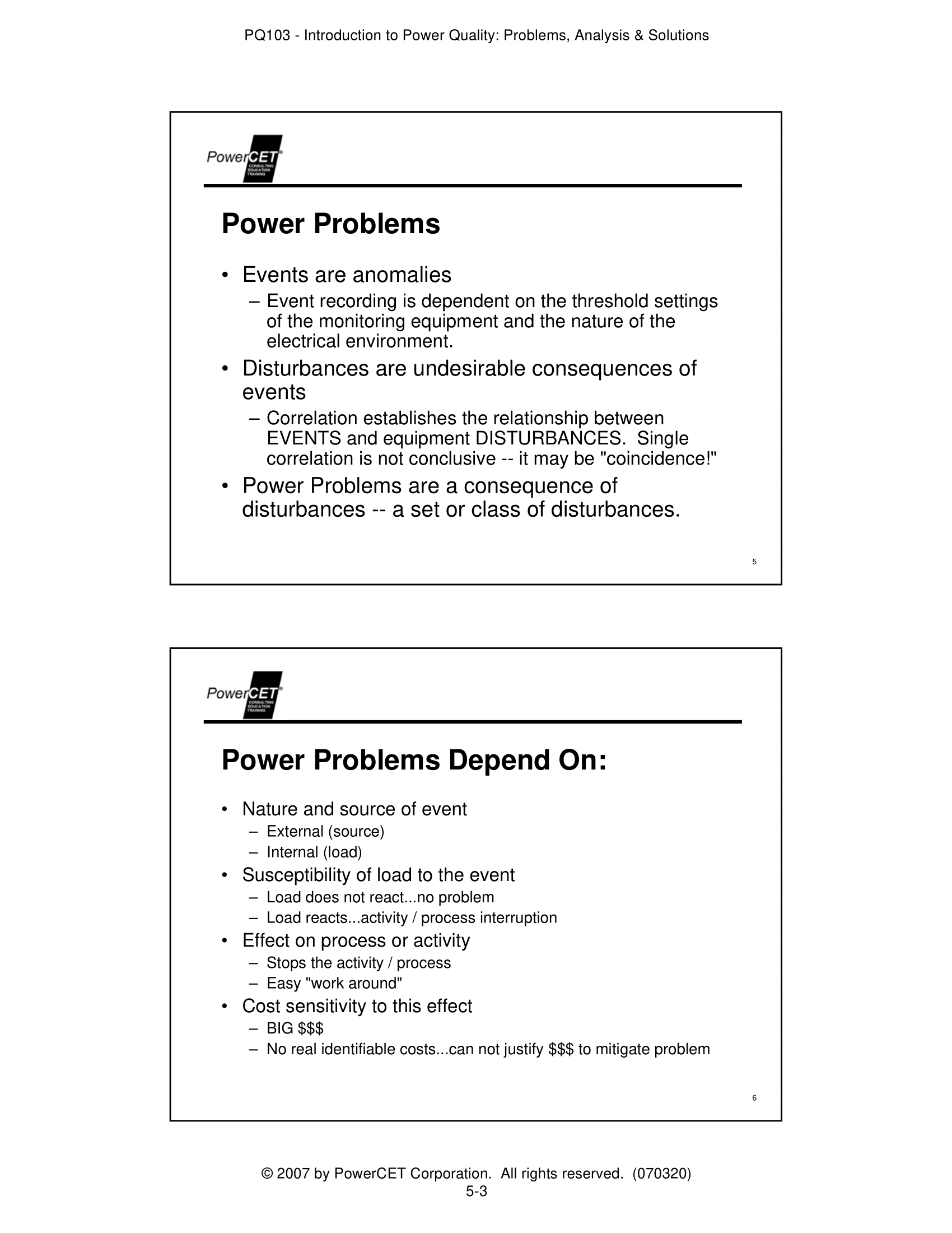 PowerCET®: Power Problems – Power Quality Blog