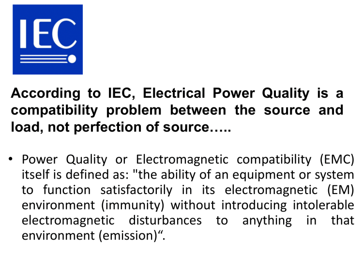 Understanding Power Quality Standards – Power Quality Blog