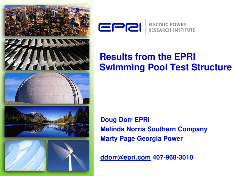 Results from the EPRI Swimming Pool Test Structure – Power Quality Blog