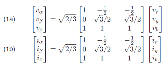 1-clarkes-transformation-of-instantaneous-voltages-and-currents-are ...