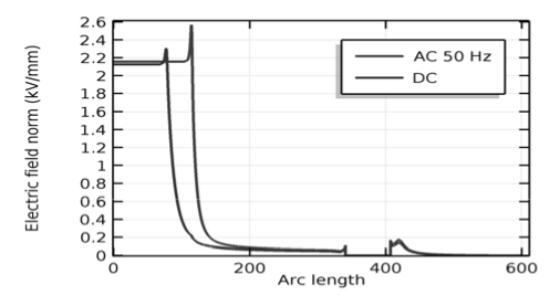 Excitation Type and Results of Simulated Electric Field Distribution in ...